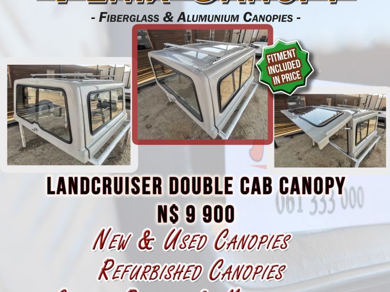Buy Toyota Landcruiser Double Cab Canopy in Windhoek Namibia